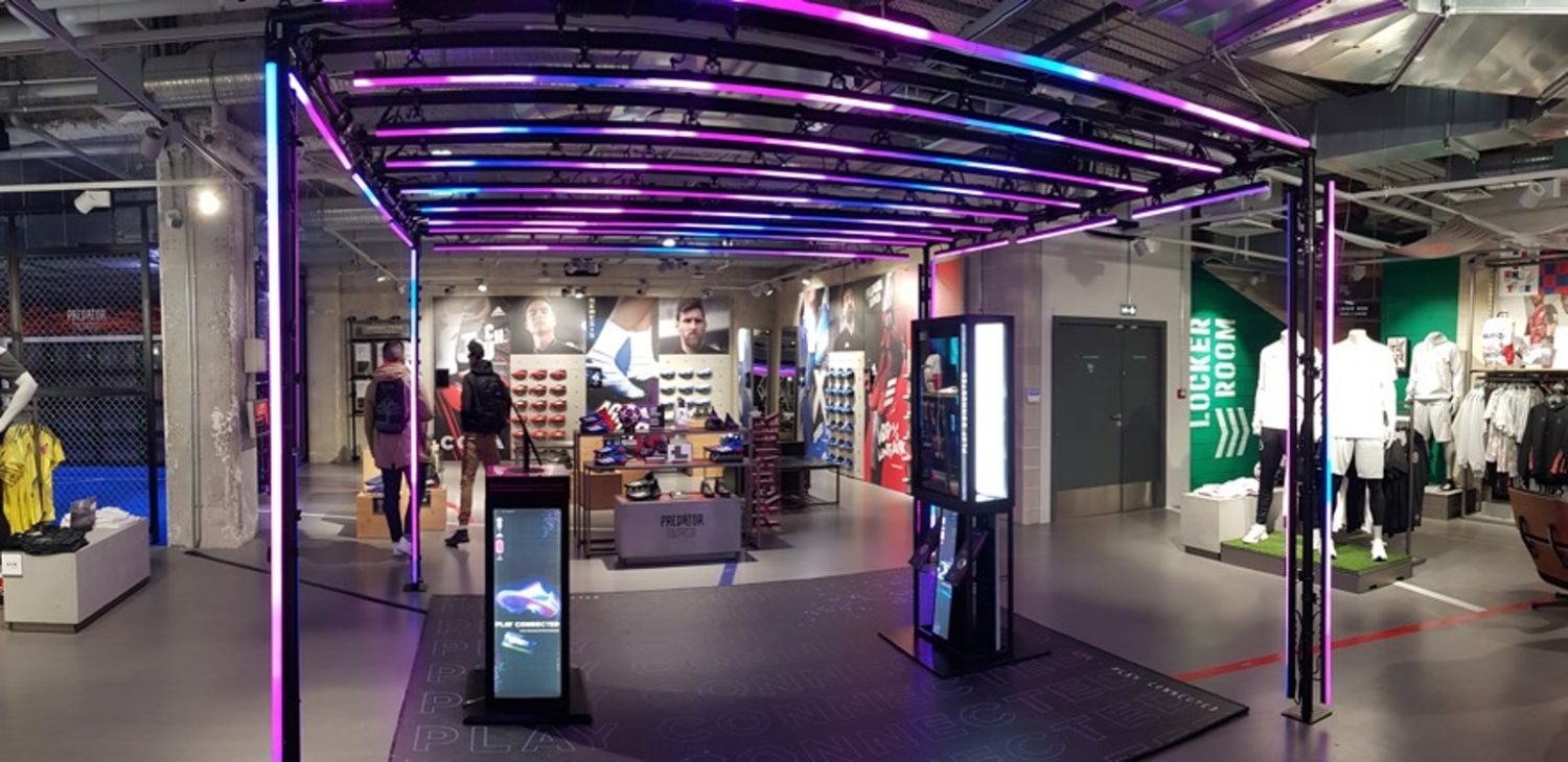 Adidas GMR Rollout uses Interactive Transparent Totems | Pro Display