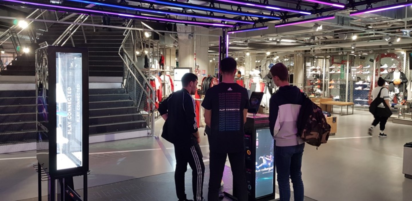 Adidas GMR Rollout uses Interactive Transparent Totems | Pro Display