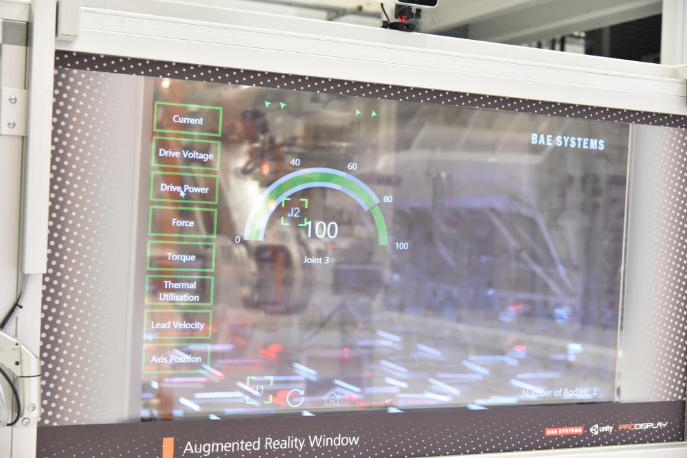 Transparent OLED seen in BAE System’s Factory of the Future